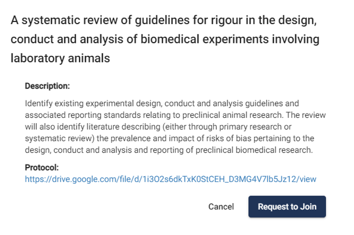 Join a Project | SyRF User Guide